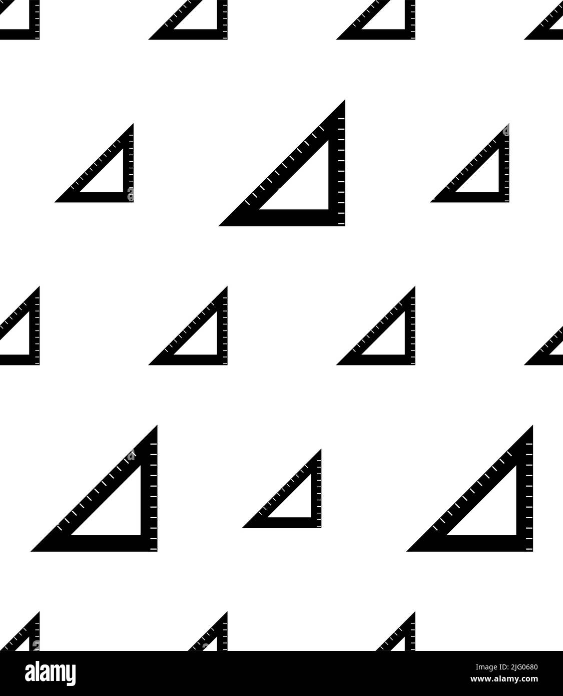 Triangle Ruler Icon Seamless Pattern, Set Square Engineering And Technical Drawing Tool Vector ...