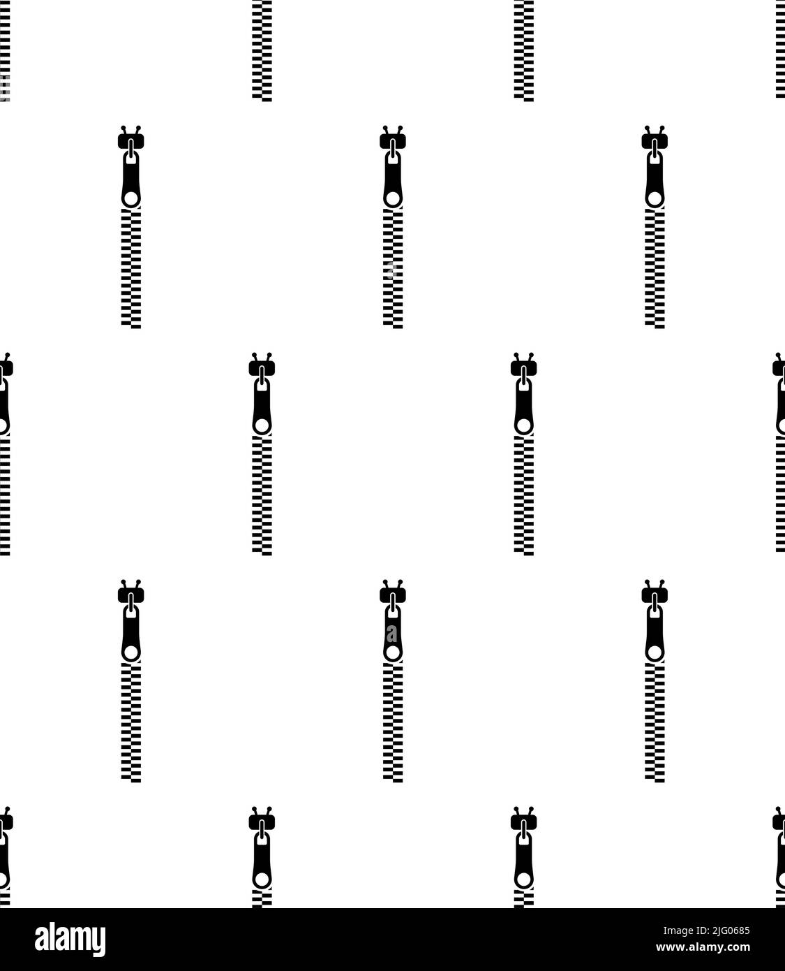 Zipper Icon Seamless Pattern, Zip Fastener Icon Vector Art Illustration ...