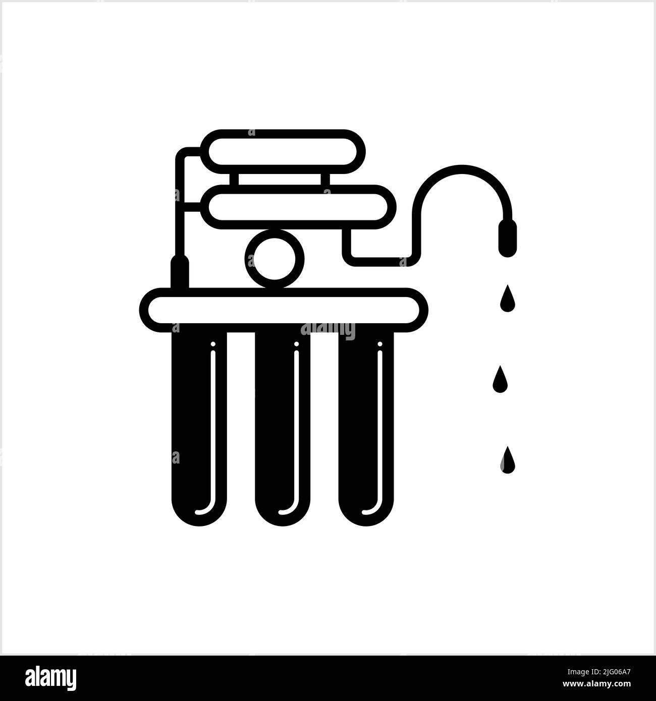 Water Purifier Icon, Water Filter Icon, Electronic Remover Of ...
