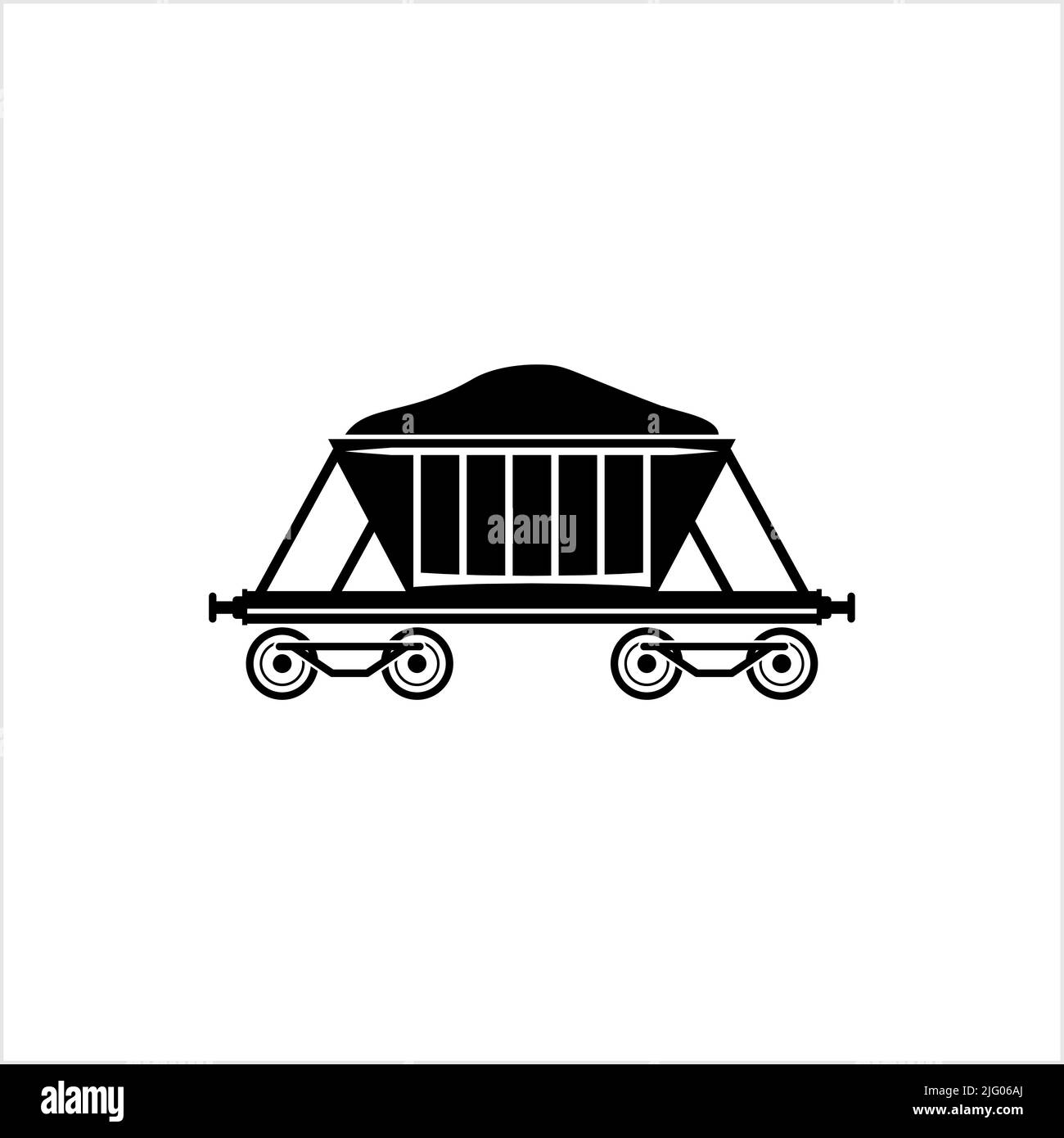 Train Cargo Icon, Rail Transport Cargo, Freight Wagon Vector Art ...