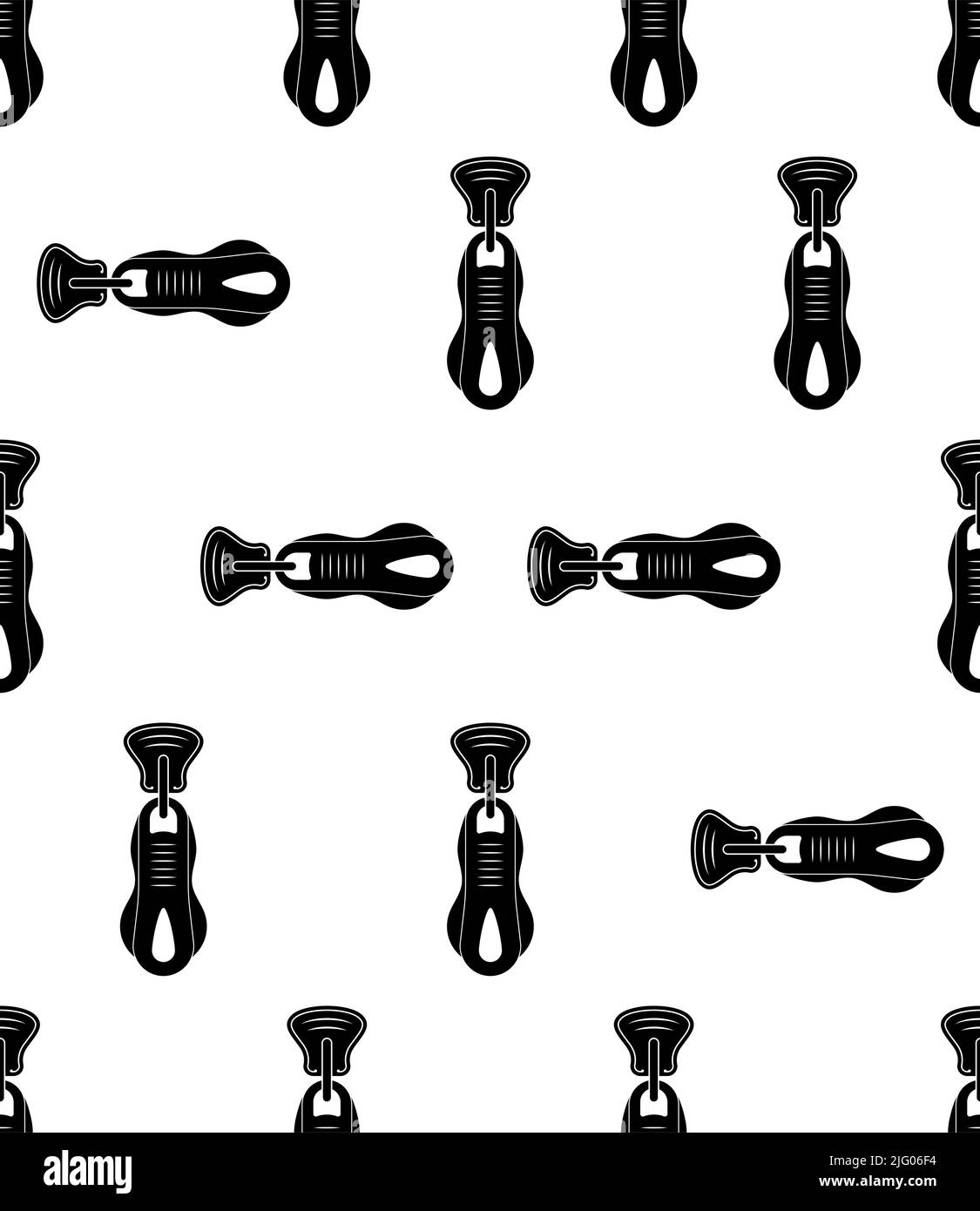 Zipper Icon Seamless Pattern, Zip Fastener Icon Vector Art Illustration ...