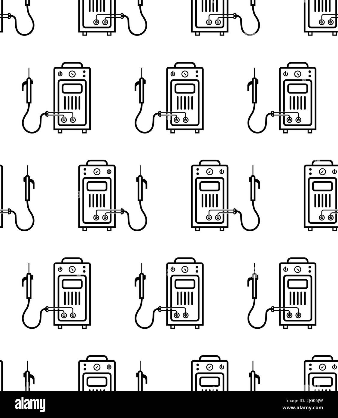 Welding Machine Icon Seamless Pattern, Fabrication Material Joining ...