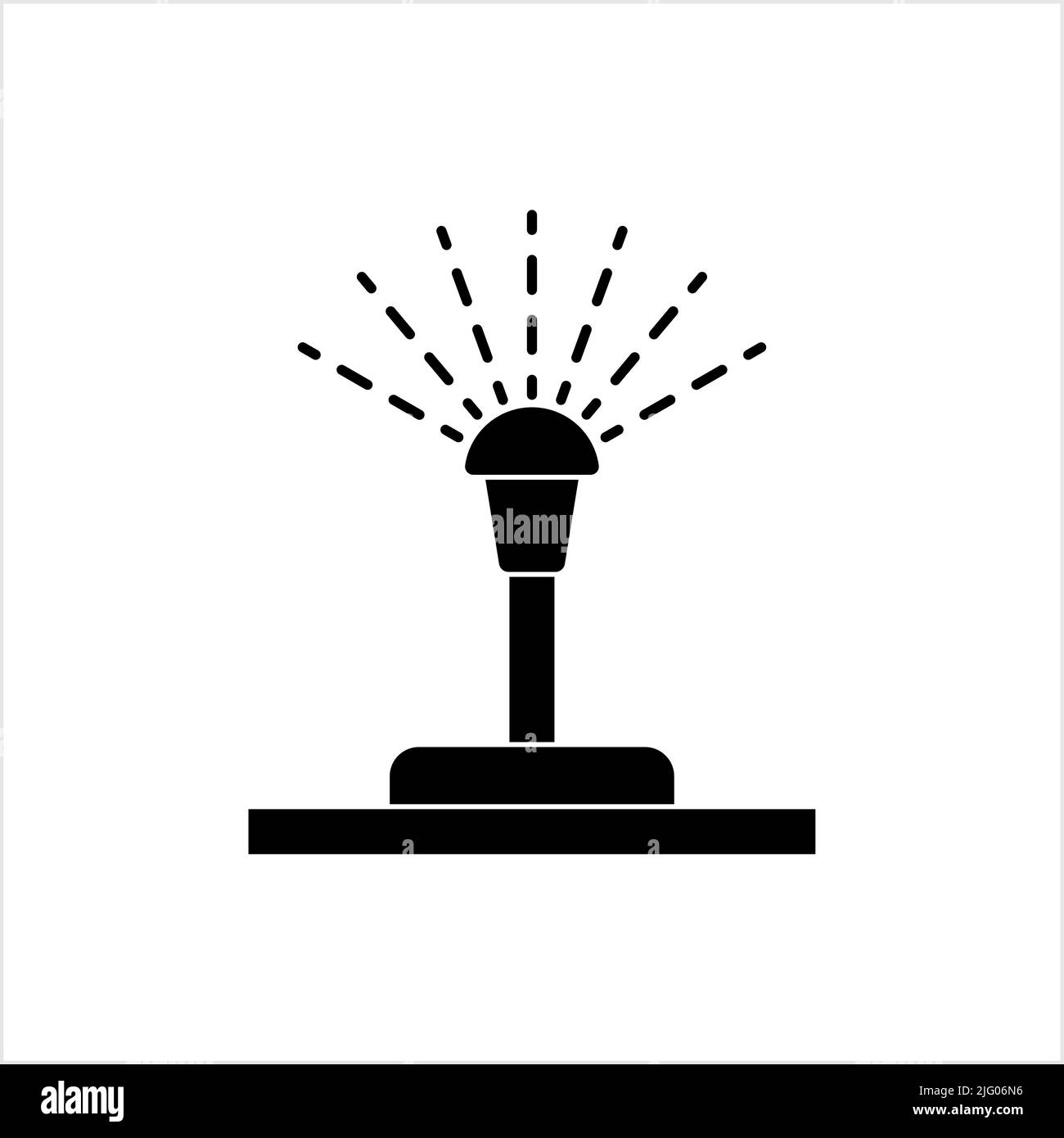 Water Sprinkler Icon, Fire Agriculture Water Sprinkler Vector Art ...