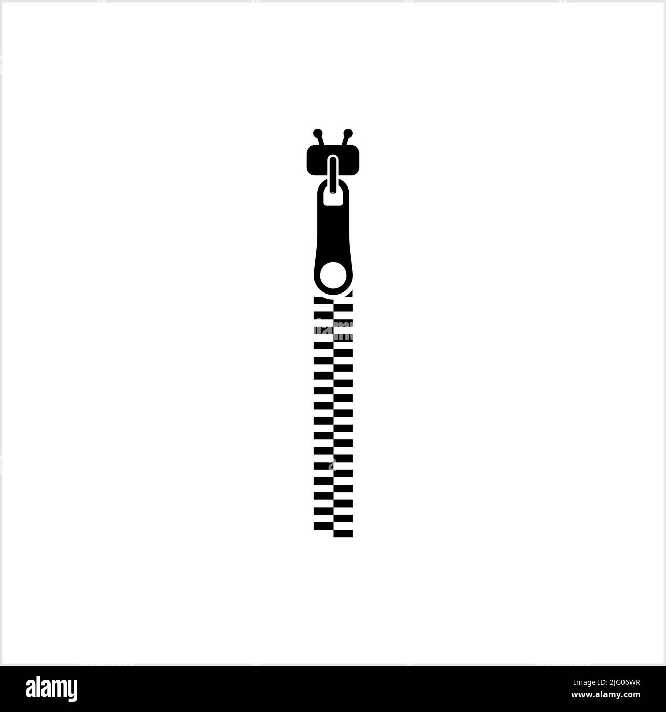 Zipper Icon, Zip Fastener Icon Vector Art Illustration Stock Vector ...