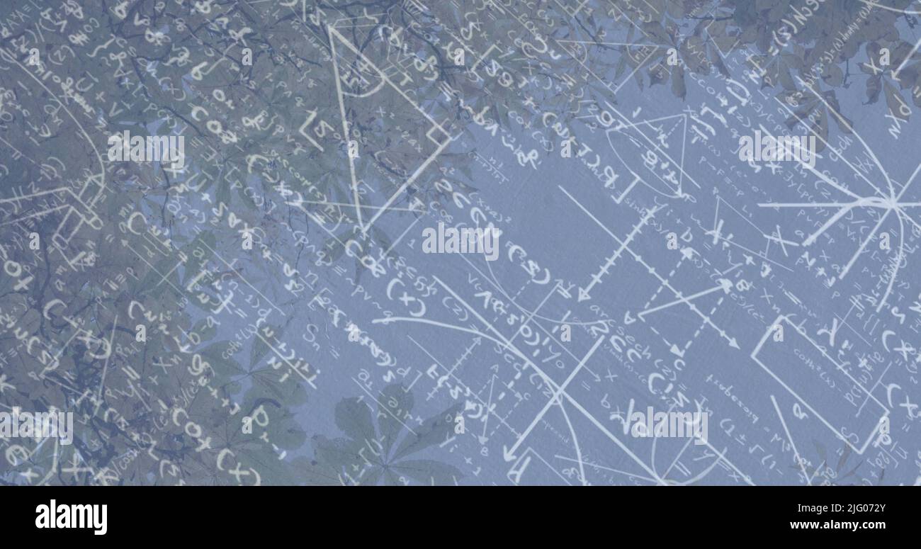 Image of mathematics formulas on grey background Stock Photo - Alamy