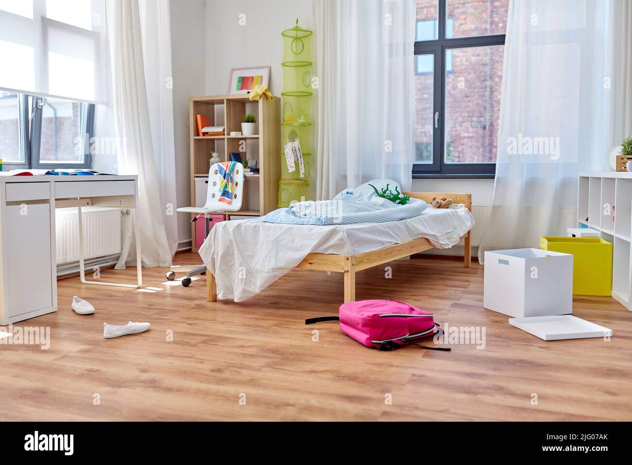 Messy school backpack hi-res stock photography and images - Alamy