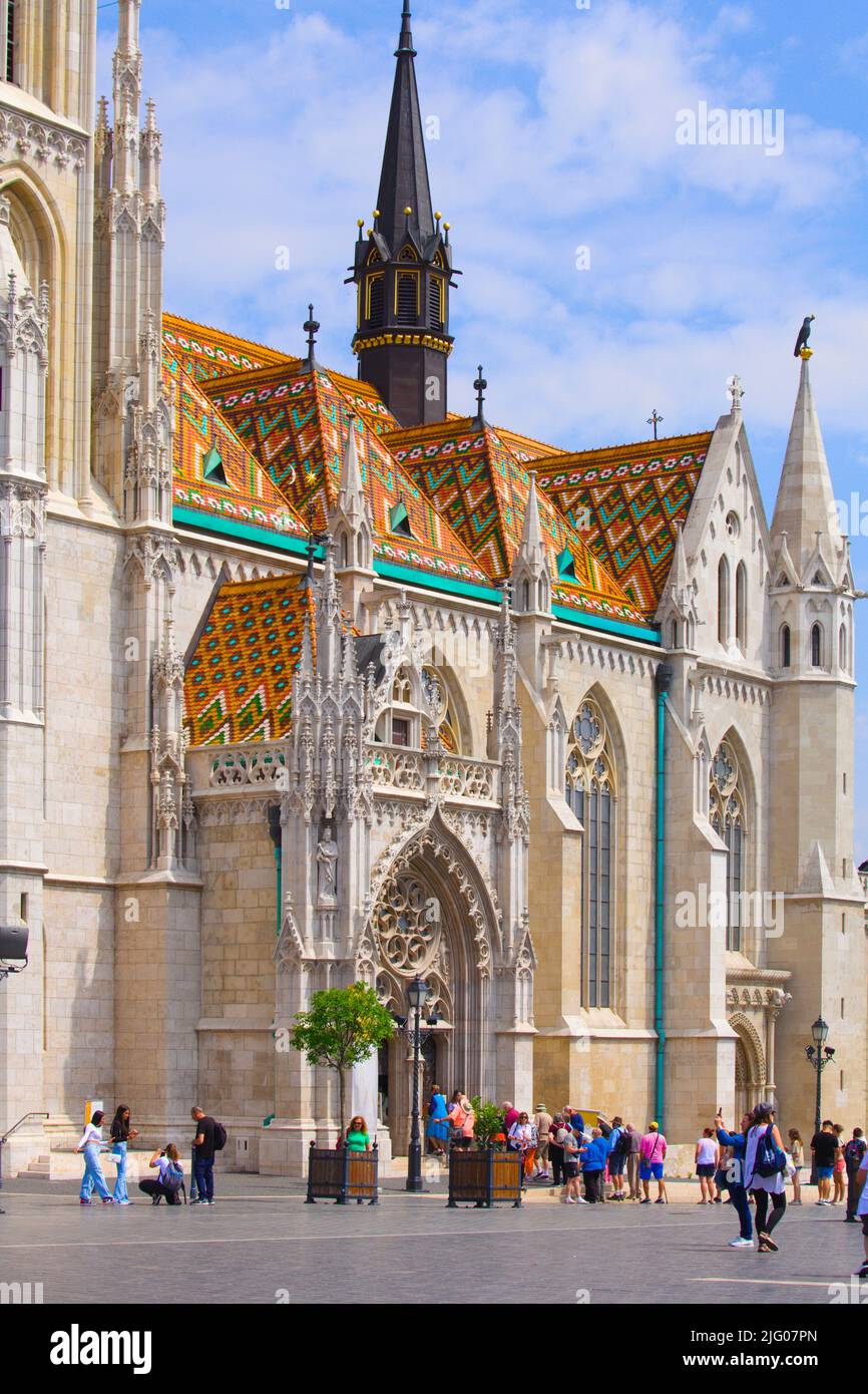 Hungary, Budapest, Matthias Church, Mátyás Templom Stock Photo - Alamy
