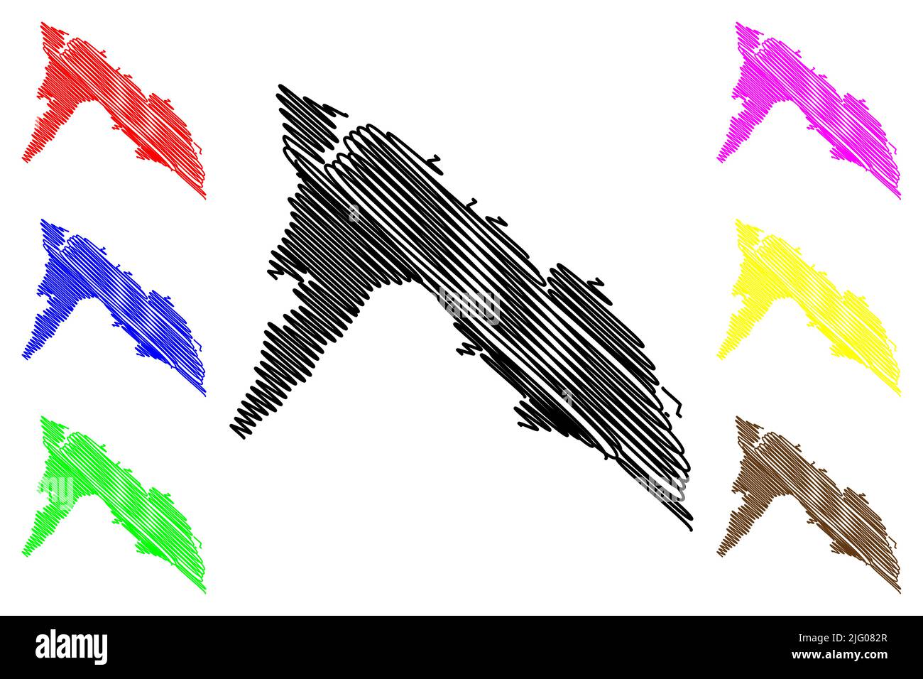 Masbate island (Southeast Asia, Republic of the Philippines) map vector ...