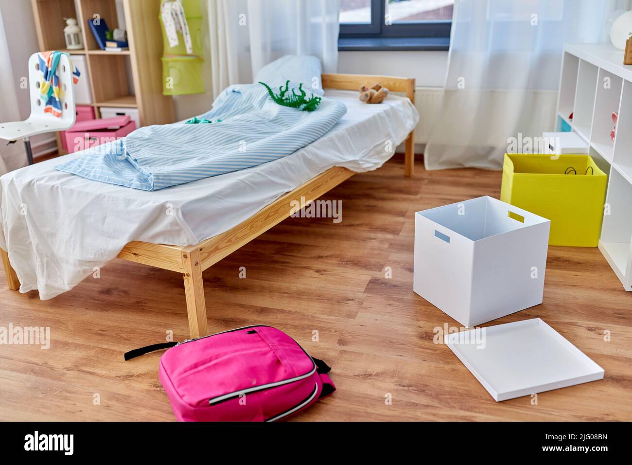 Messy school backpack hi-res stock photography and images - Alamy