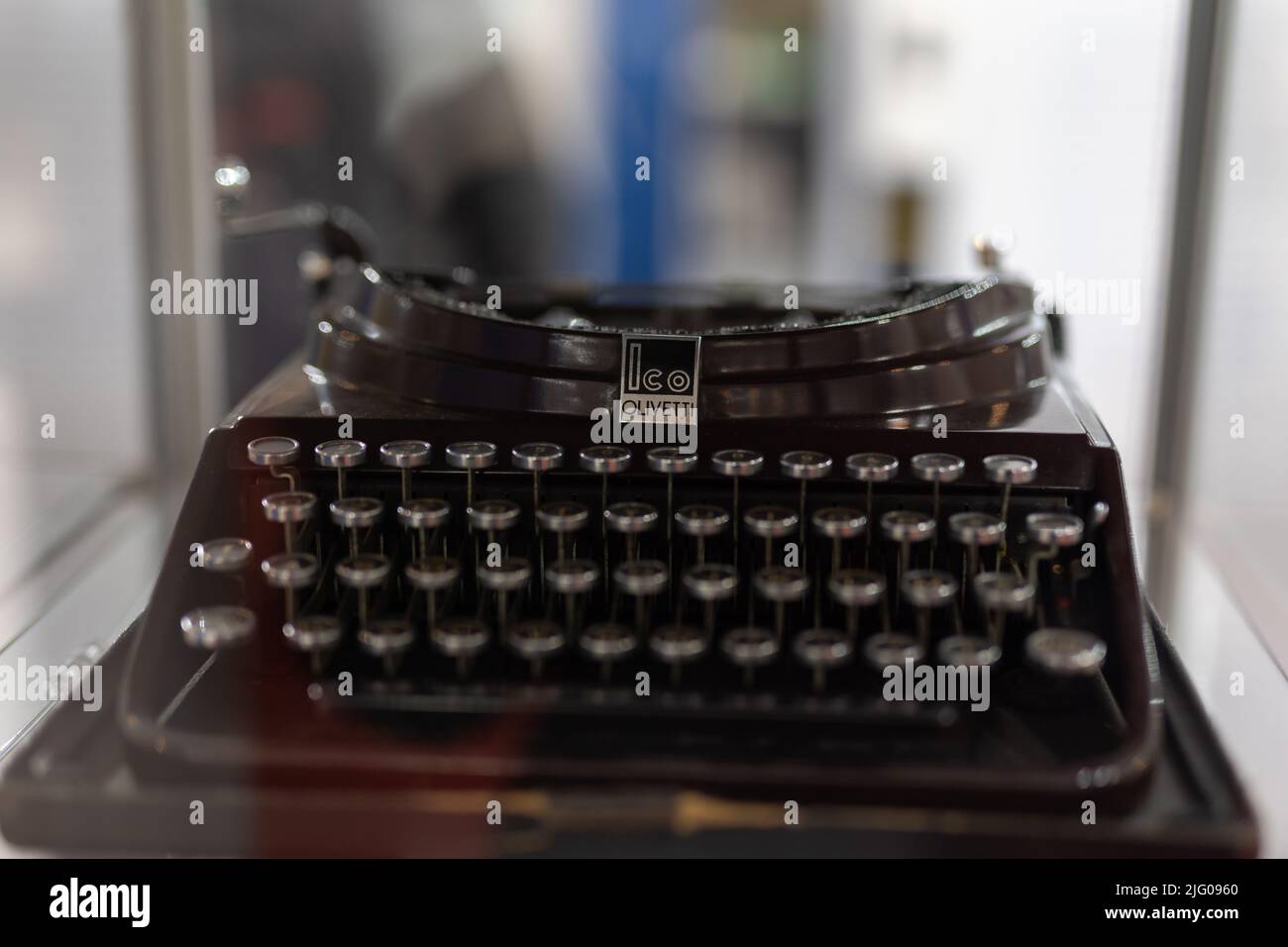 Old Black Mechanical Typewriter Kept in Good Condition Stock Photo - Alamy