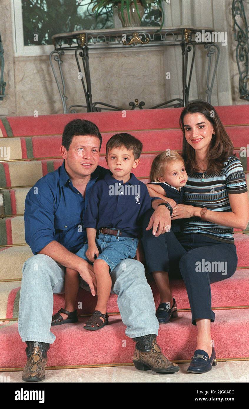 File photo - File photo of Jordan's King Abdullah II and Queen Rania ...