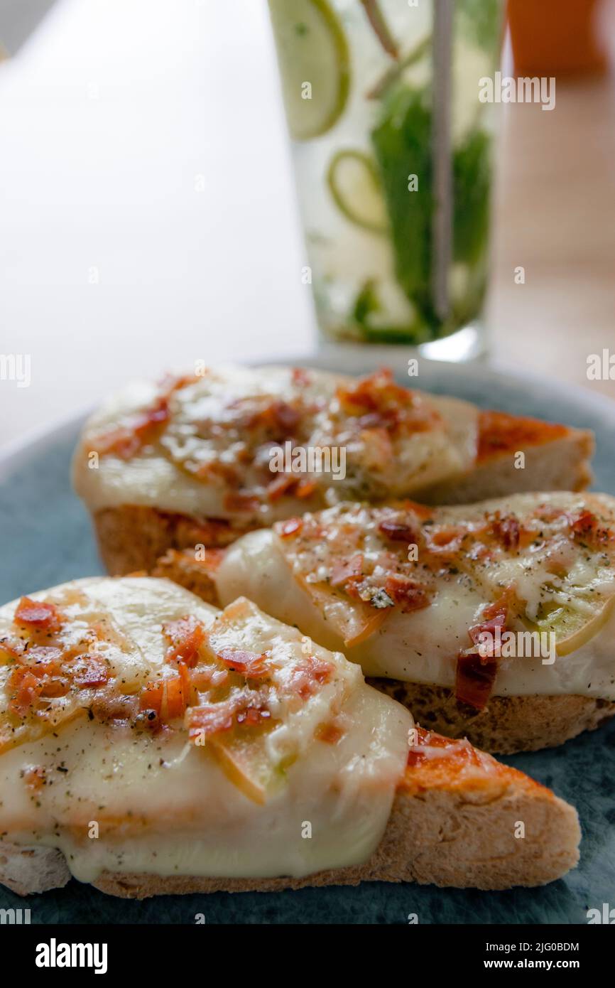 appetizer to enjoy in the cafeteria with your friends Stock Photo - Alamy