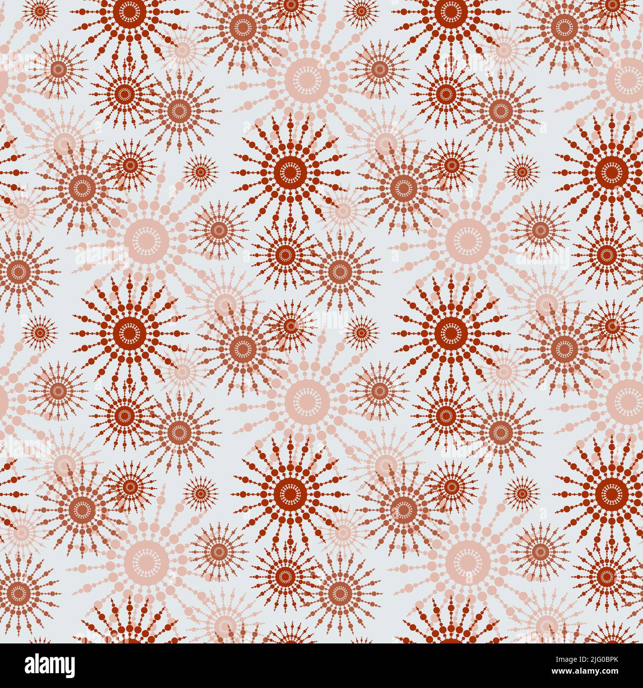 Cute symmetrical floral pattern, background with colored flower mandala ...