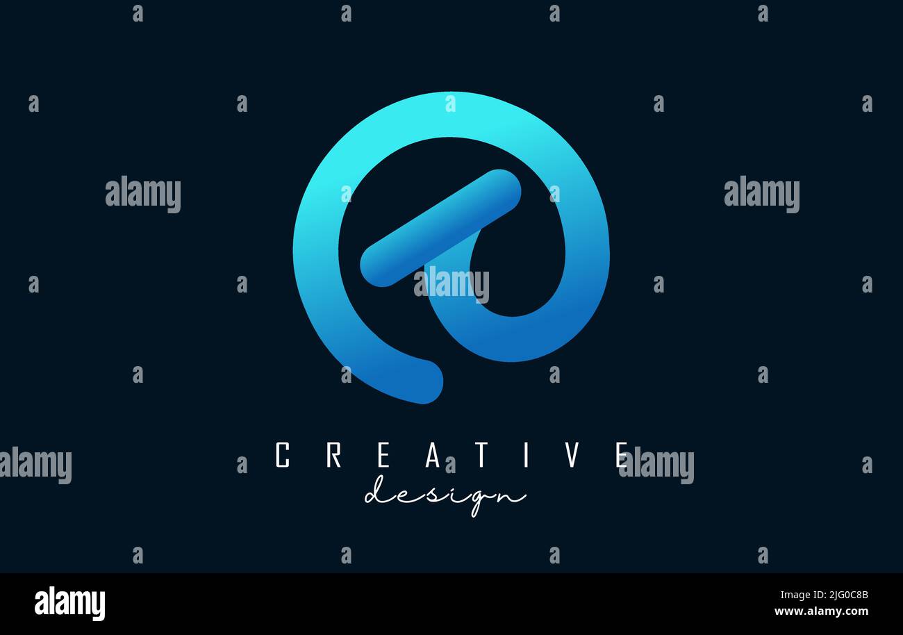 Colorful gradient letters TO t o logo with creative shapes and ...