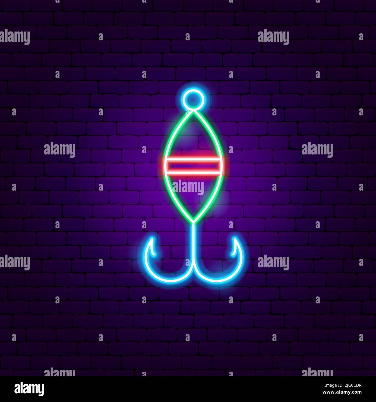 Bobber Neon Sign Stock Vector Image & Art - Alamy
