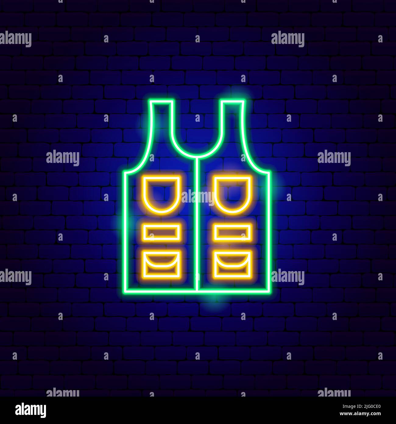 Neon vest Stock Vector Images - Alamy