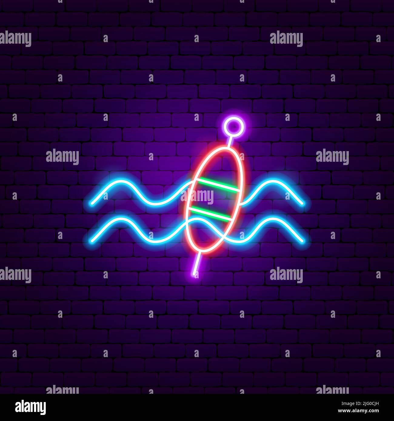 Float Neon Sign Stock Vector Image & Art - Alamy