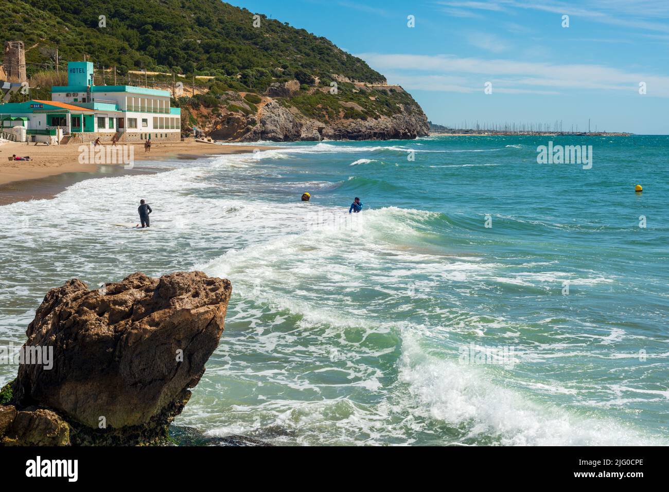 Garraf village beach hi-res stock photography and images - Alamy