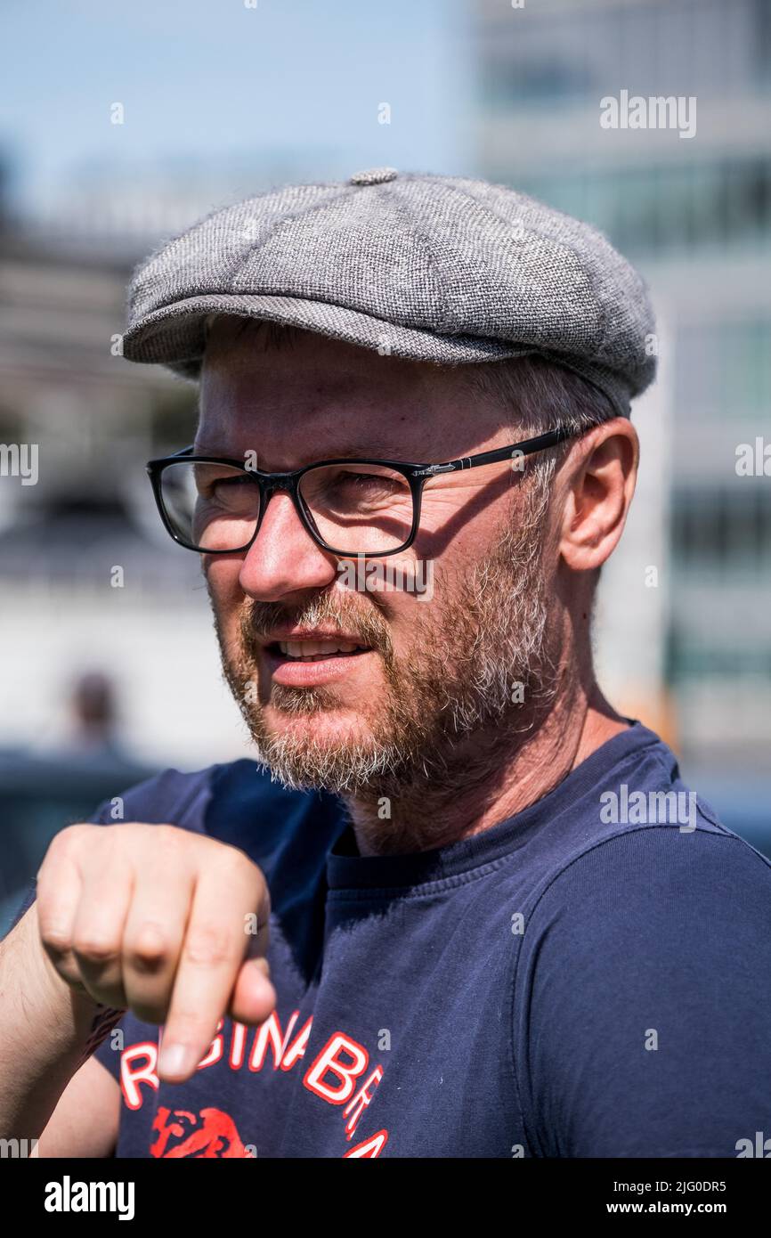 Fabien Villedieu, delegate of the Sud Rail union. National strike ...