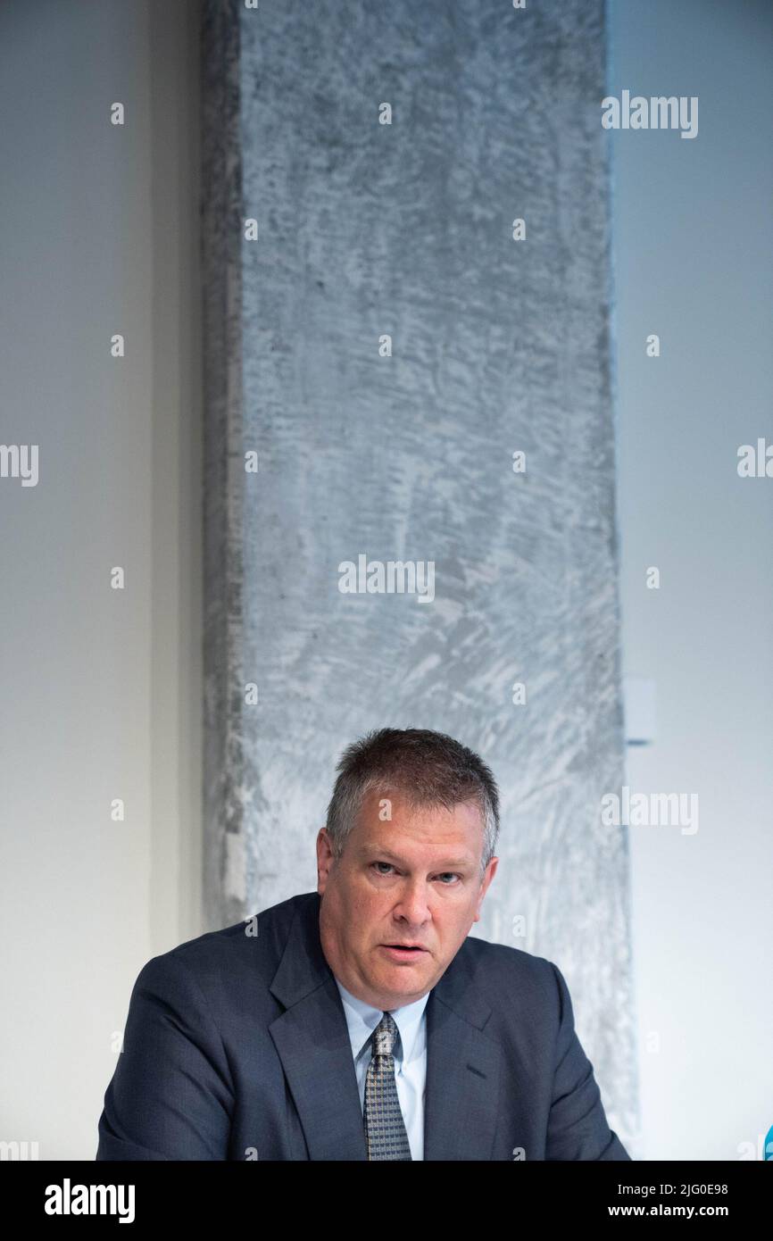 3M executive vice-president John Banovetz pictured during a joint press ...