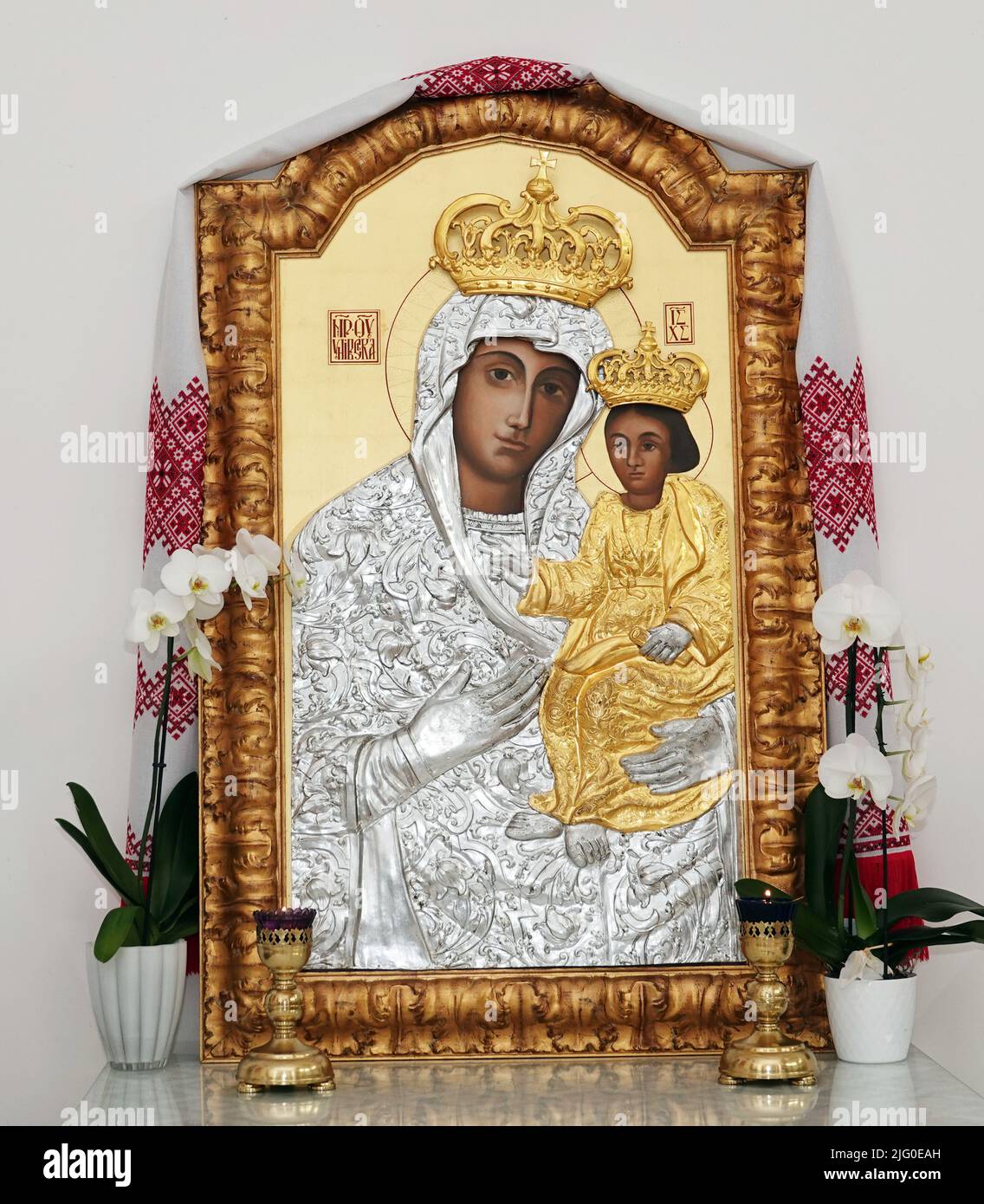 Kiev, Ukraine October 24, 2020: Icon of the Mother of God in the ...