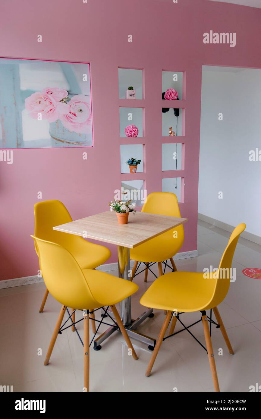 beautiful cafeteria full of color to enjoy in good company Stock Photo ...