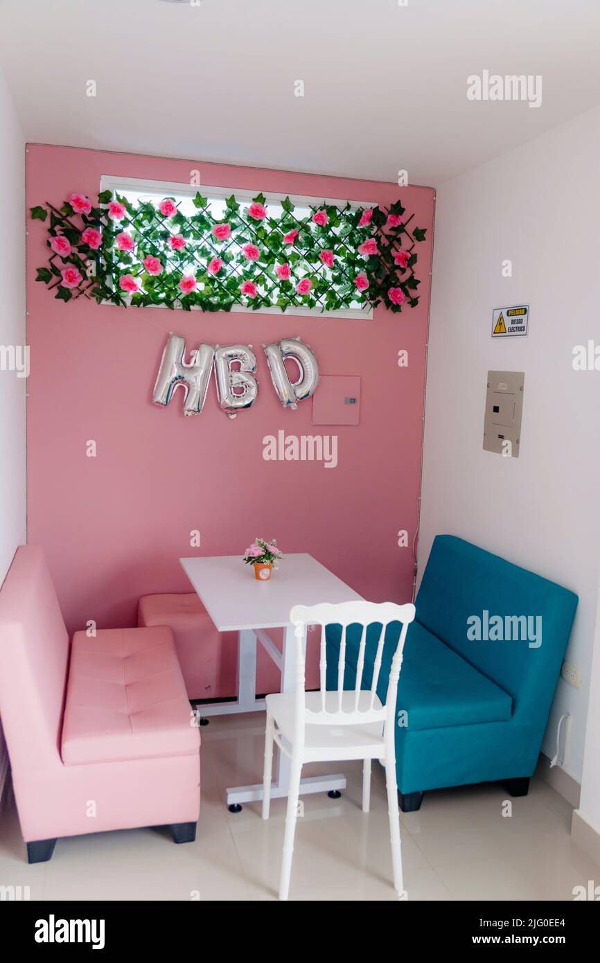 beautiful cafeteria full of color to enjoy in good company Stock Photo ...