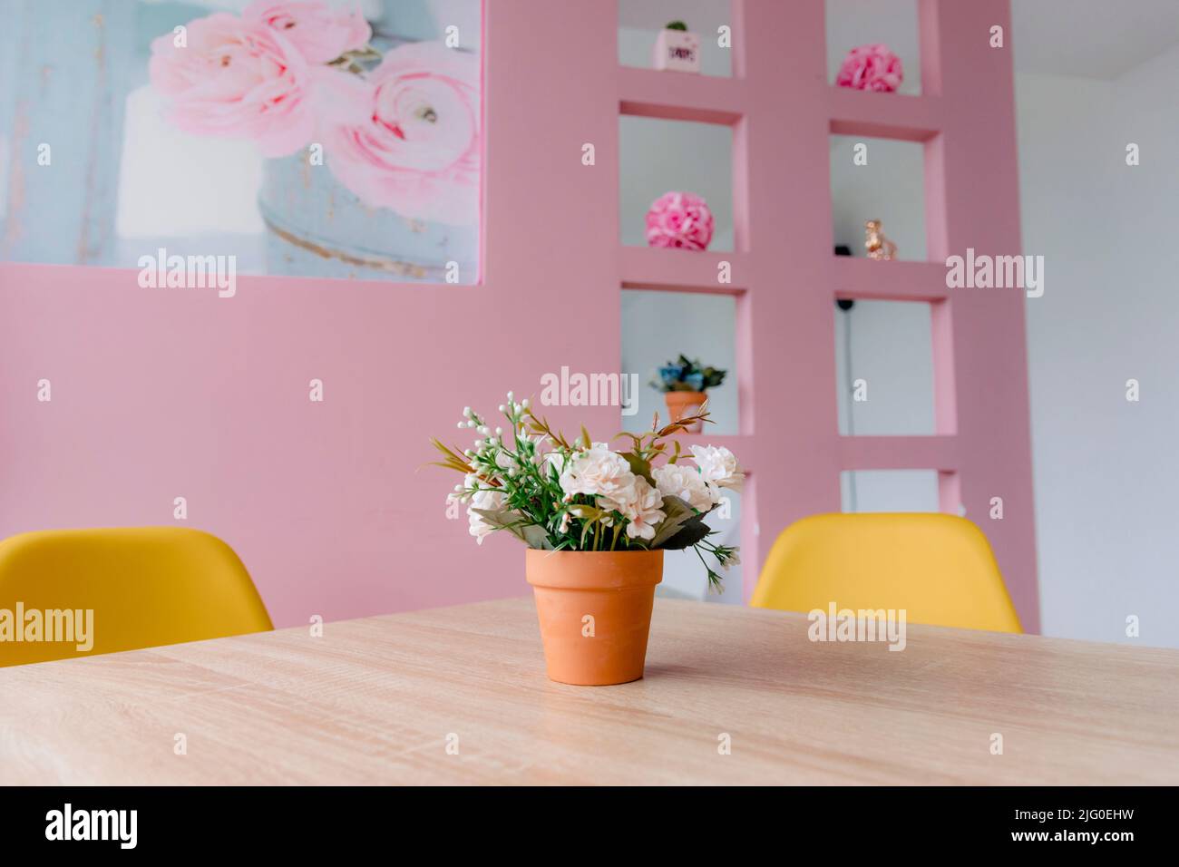 beautiful cafeteria full of color to enjoy in good company Stock Photo ...