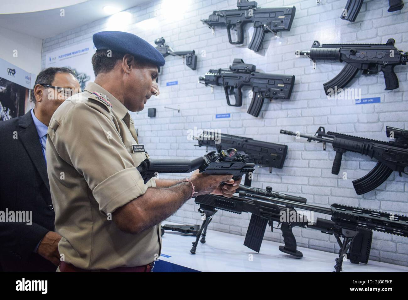 New Delhi, India. 06th July, 2022. A Central Industrial Security Force ...
