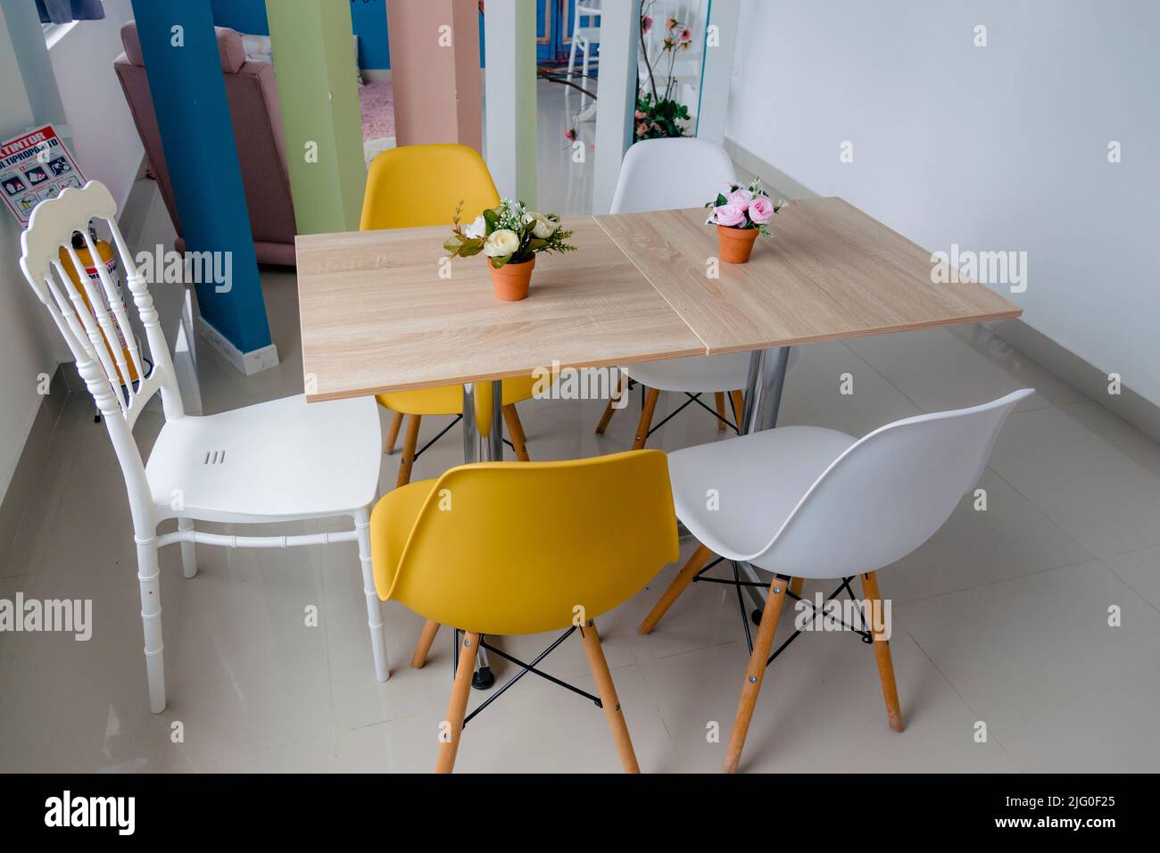 beautiful cafeteria full of color to enjoy in good company Stock Photo ...