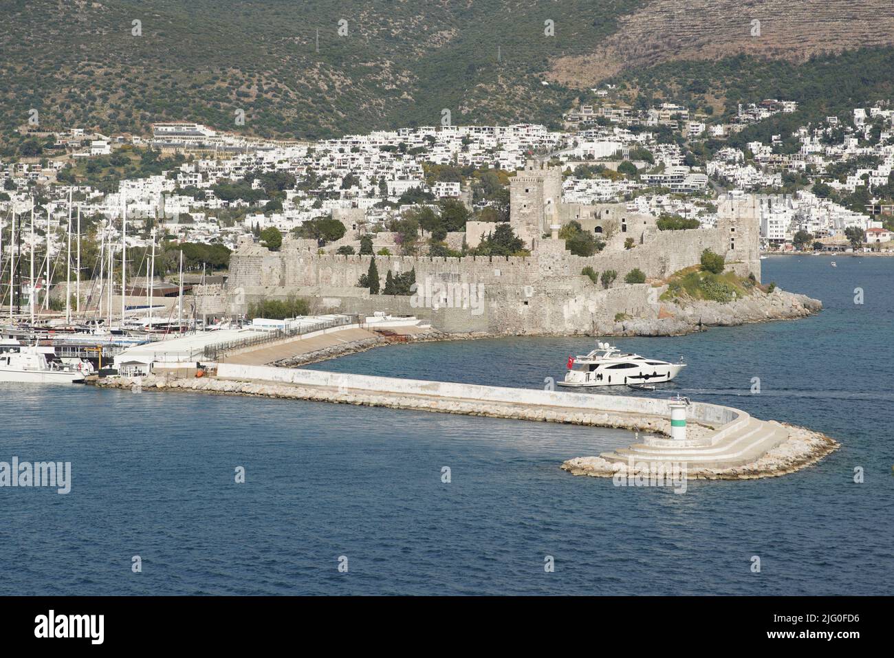 Bodrum Castle in Bodrum Town, Mugla, Turkey Stock Photo - Alamy