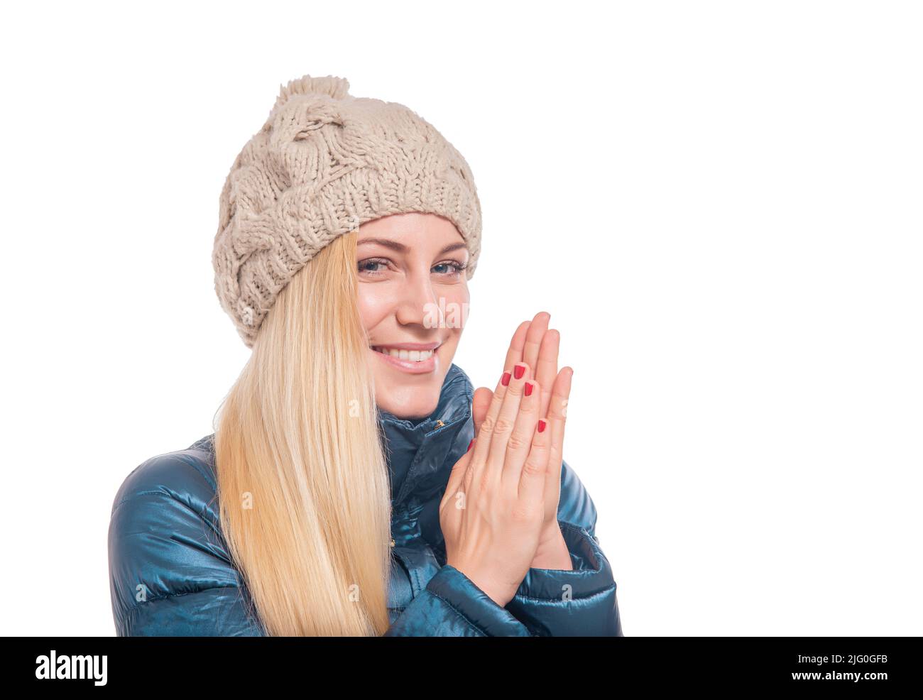 Blue winter clothes hi-res stock photography and images - Alamy