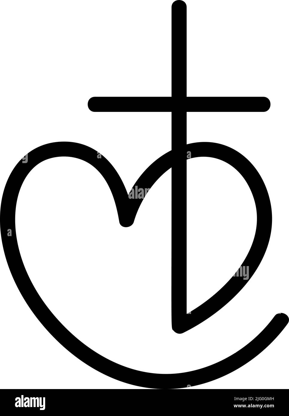 Cross drawn on white Black and White Stock Photos & Images - Alamy