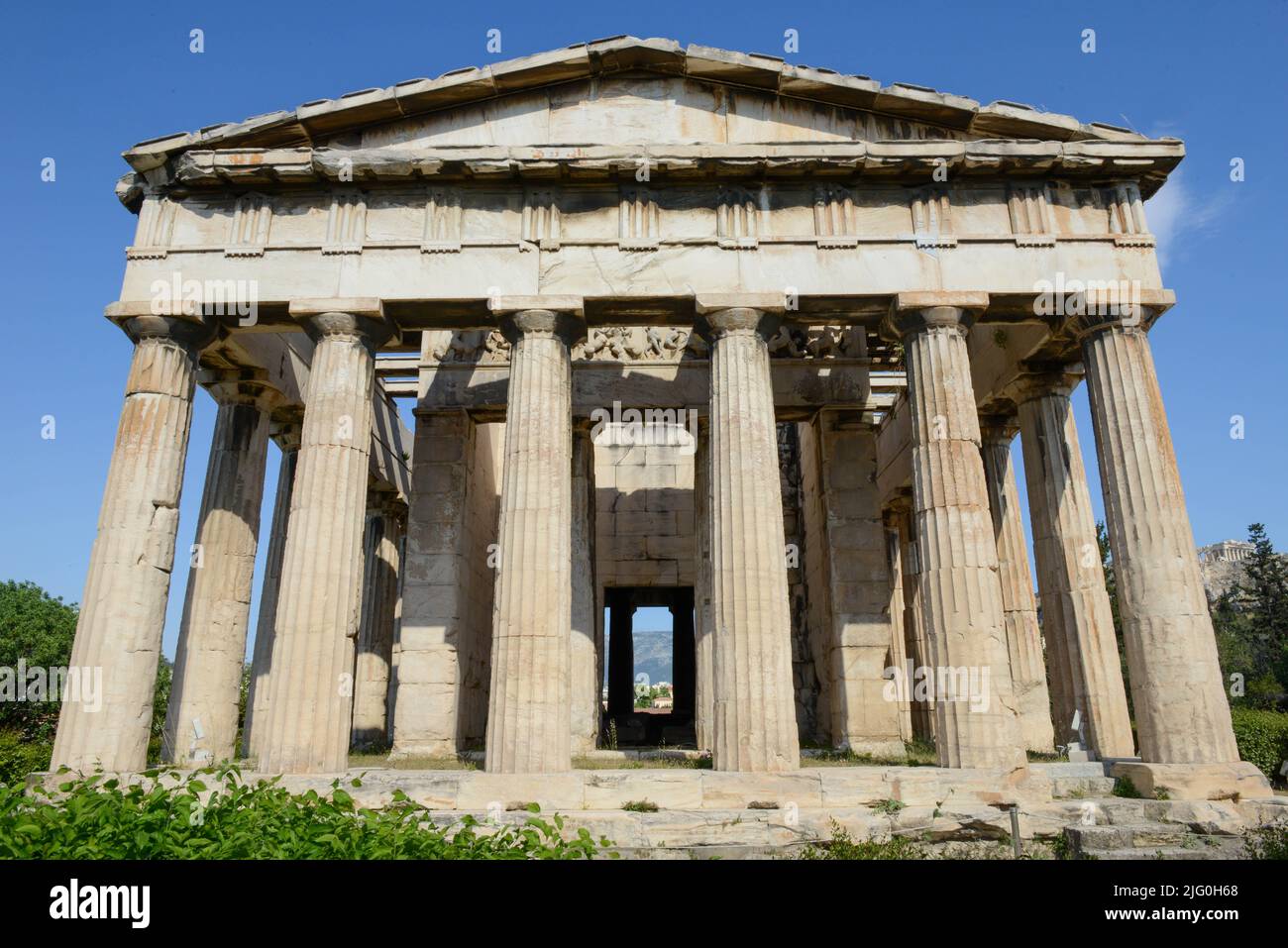 The ancient agora at Athens in Greece Stock Photo - Alamy