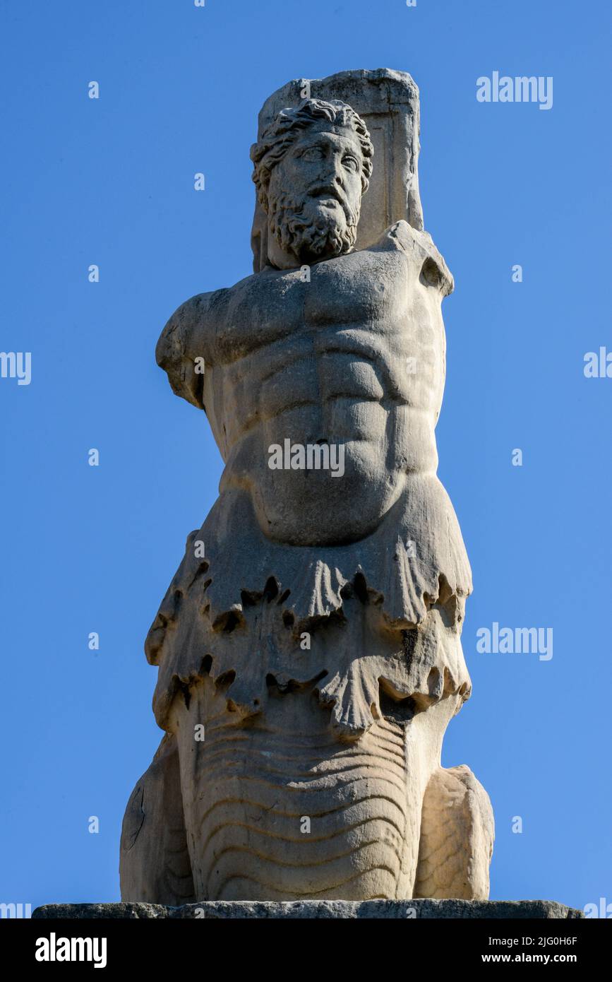Statue of the ancient agora at Athens in Greece Stock Photo - Alamy