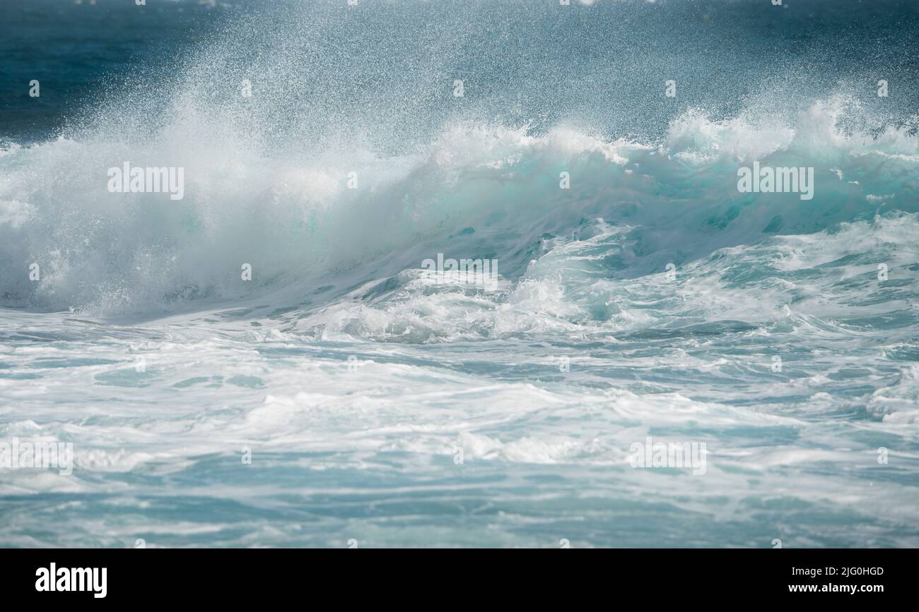 Strong wave close up Stock Photo - Alamy