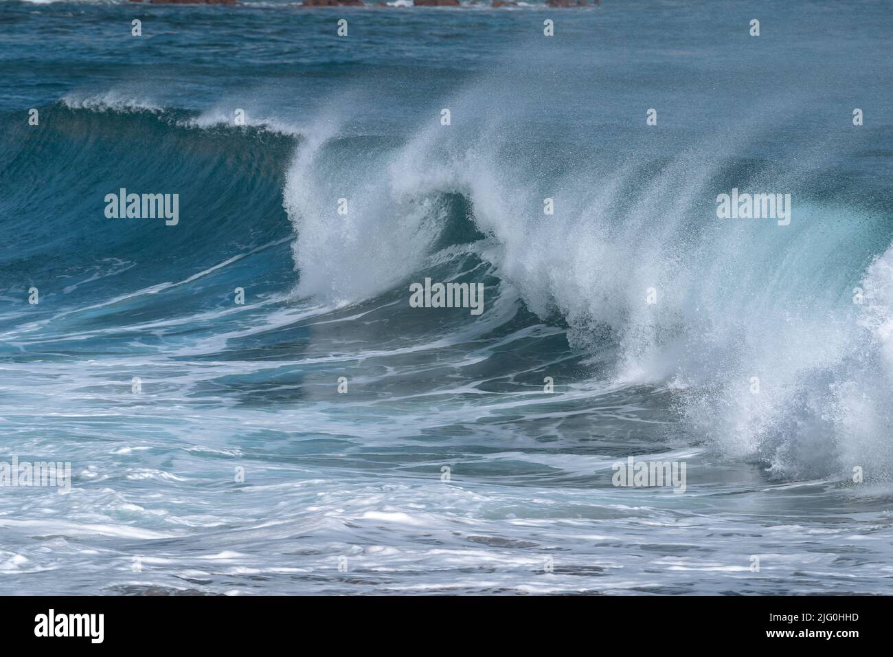 Strong wave close up Stock Photo - Alamy