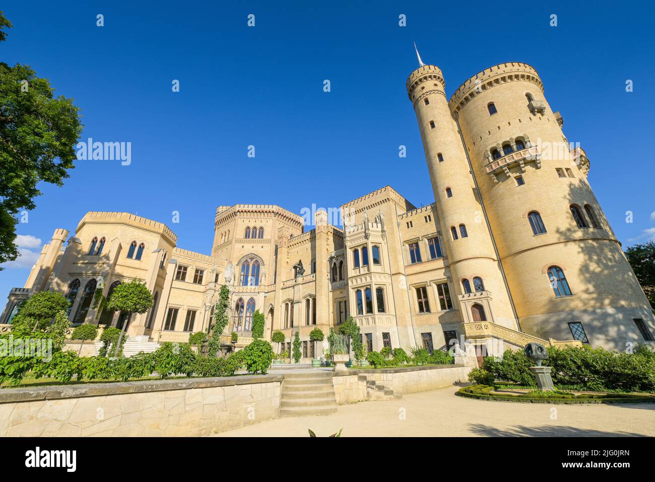Schloss Babelsberg, Park Babelsberg, Potsdam, Brandenburg, Deutschland ...