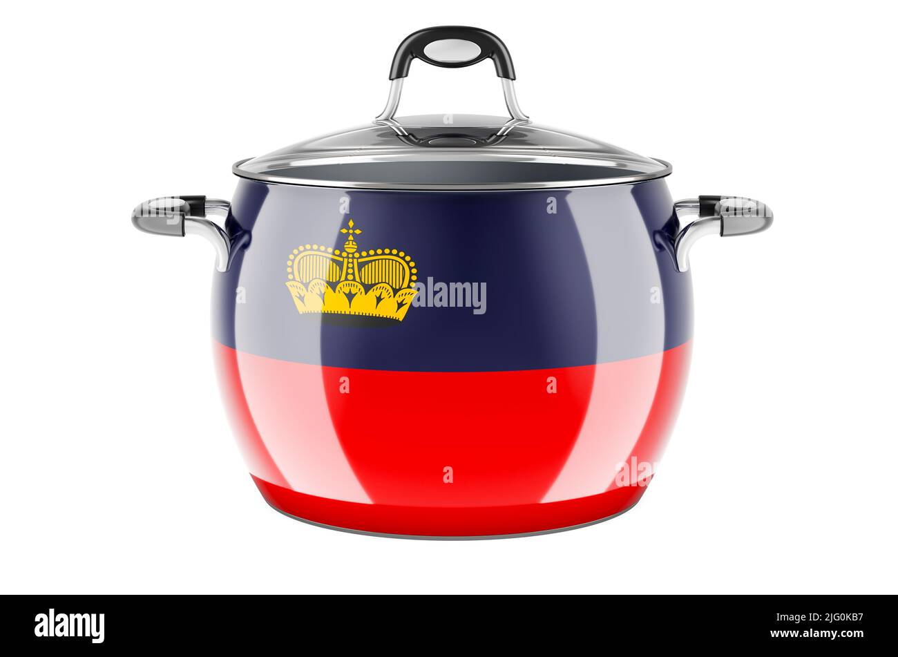Liechtensteiner national cuisine concept. Liechtensteiner flag painted ...