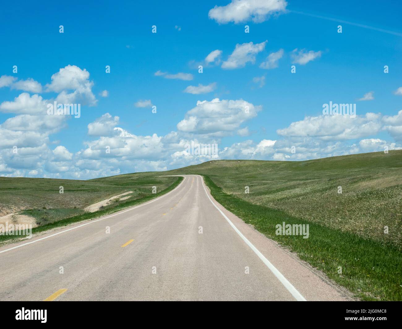 Badlands Loop Road in Badlands National Park in South Dakota USA Stock ...