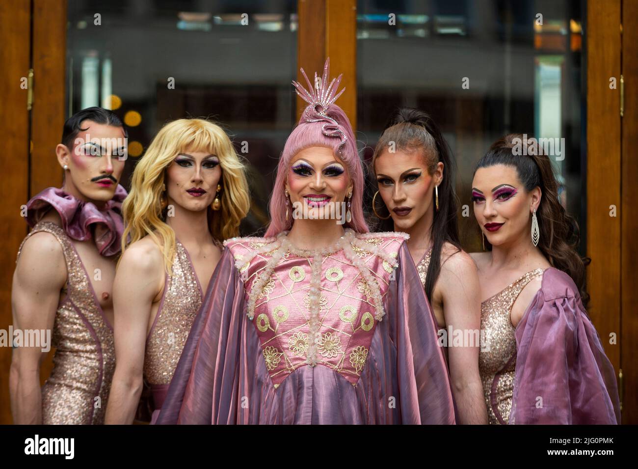 London, UK. 6 July 2022. Performers at a photocall for Yummy: ICONIC, a ...