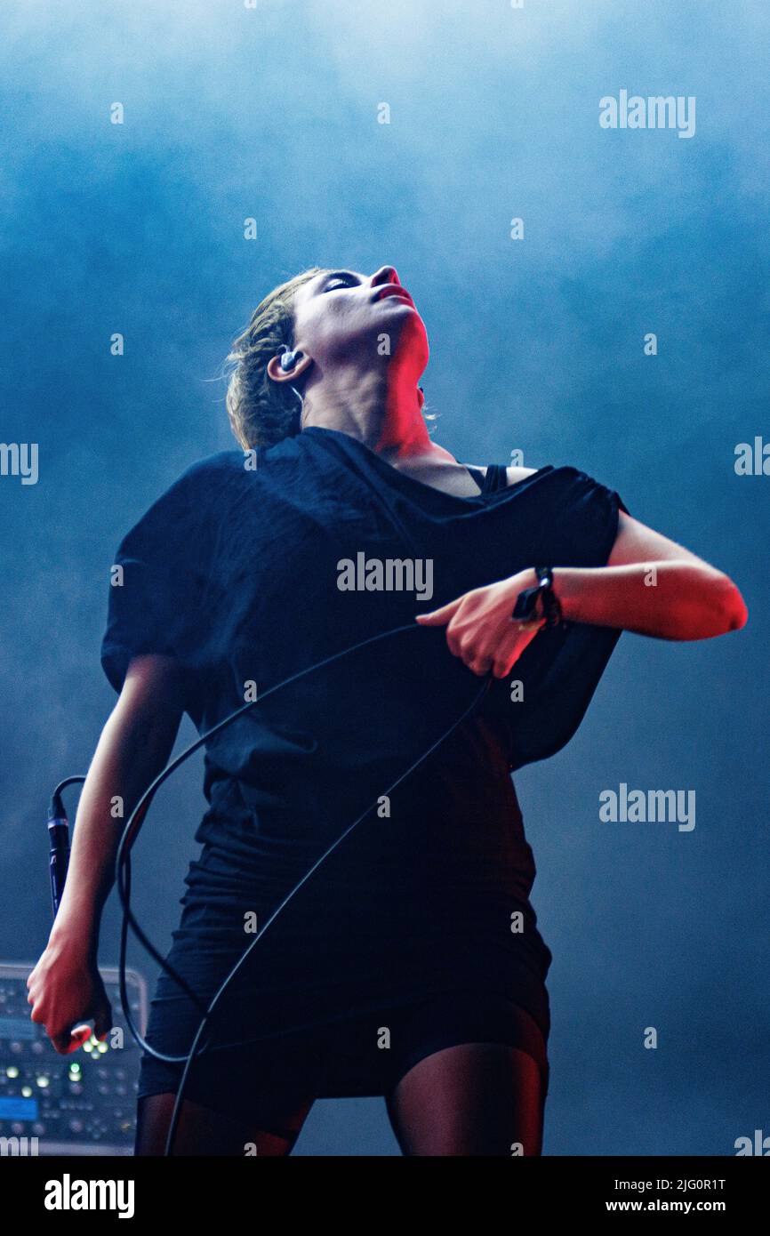 Roskilde, Denmark. 01st, July 2022. The English band Rolo Tomassi ...