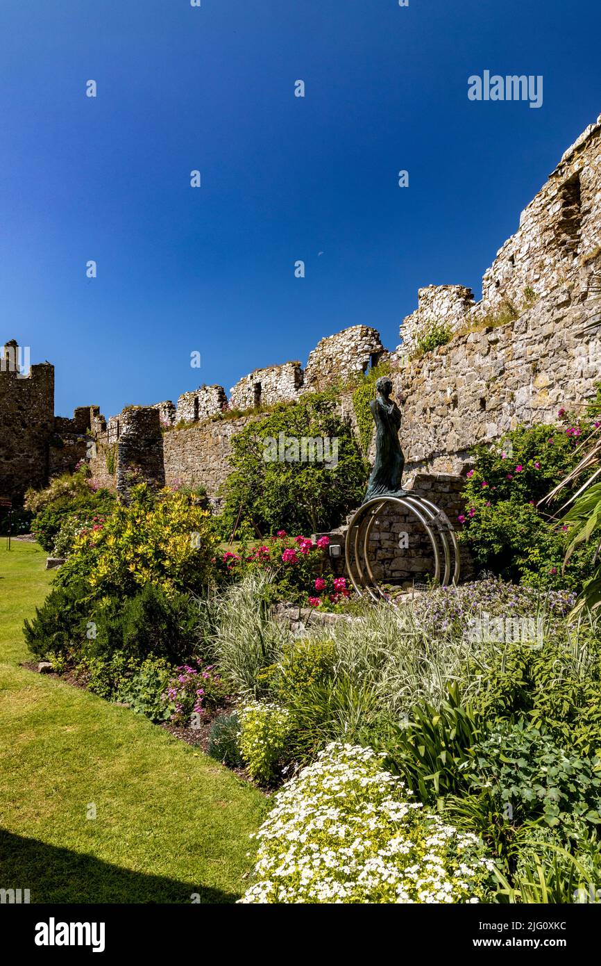 The colourful planting inside the Inner Ward of the historic 12th ...