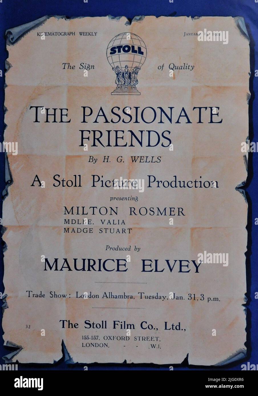 Stoll film 1920s hi-res stock photography and images - Alamy