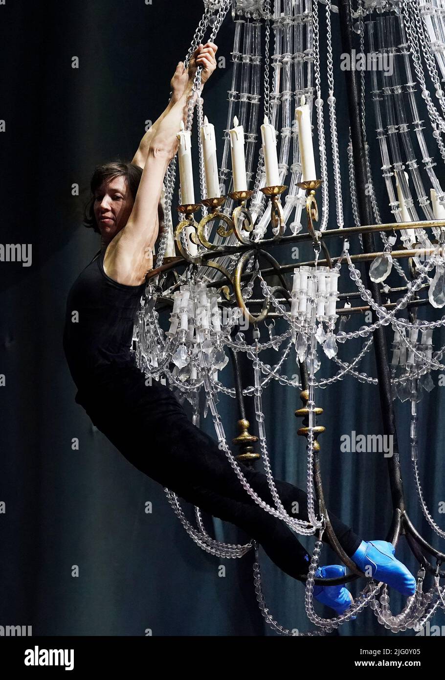 Cirque Du Soleil performers during a practice session ahead of their ...