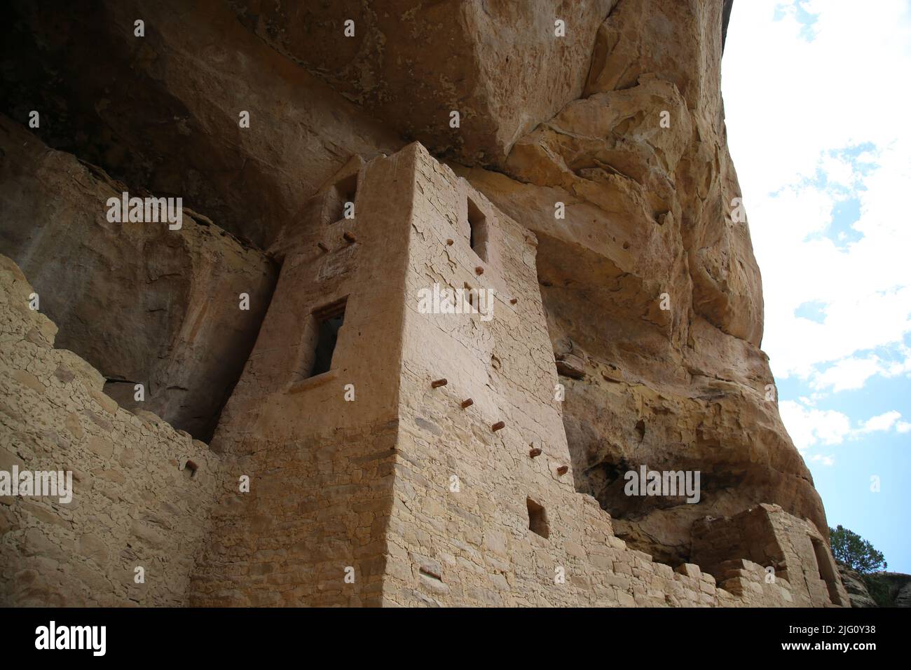 Detail of the Cliff Palace in Mesa Verde NP, Colorado Stock Photo - Alamy
