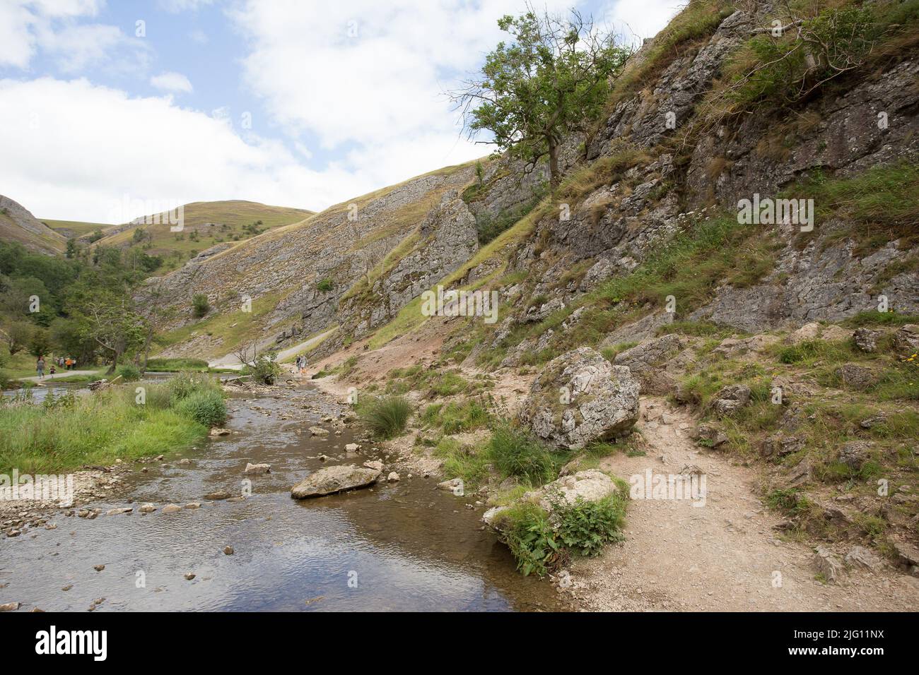 Dovedale Peak District Staffordshire and Derbyshire, England Stock ...