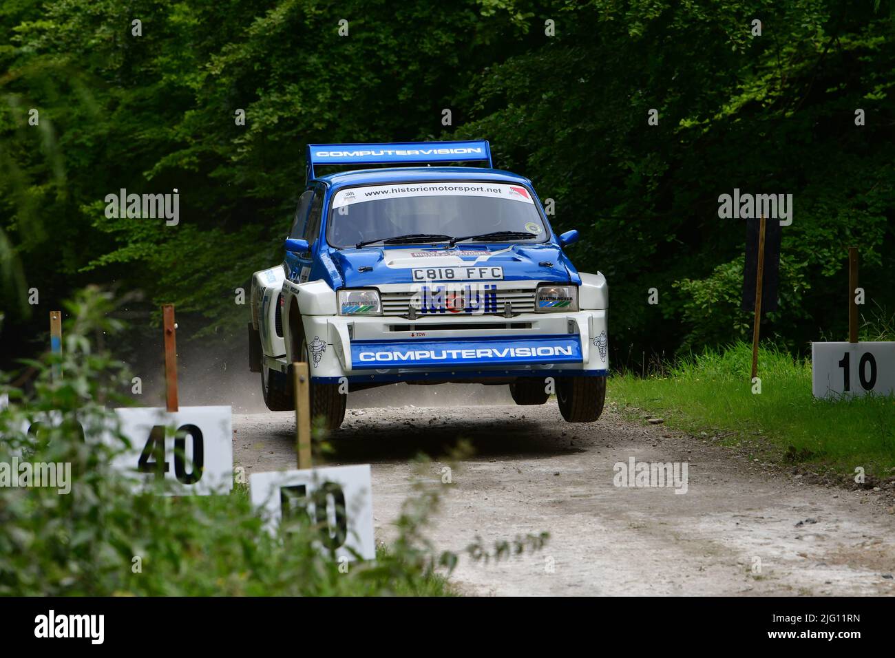 Stuart Larbey, Simon Larbey, MG Metro 6R4, In the air at the jump, The ...