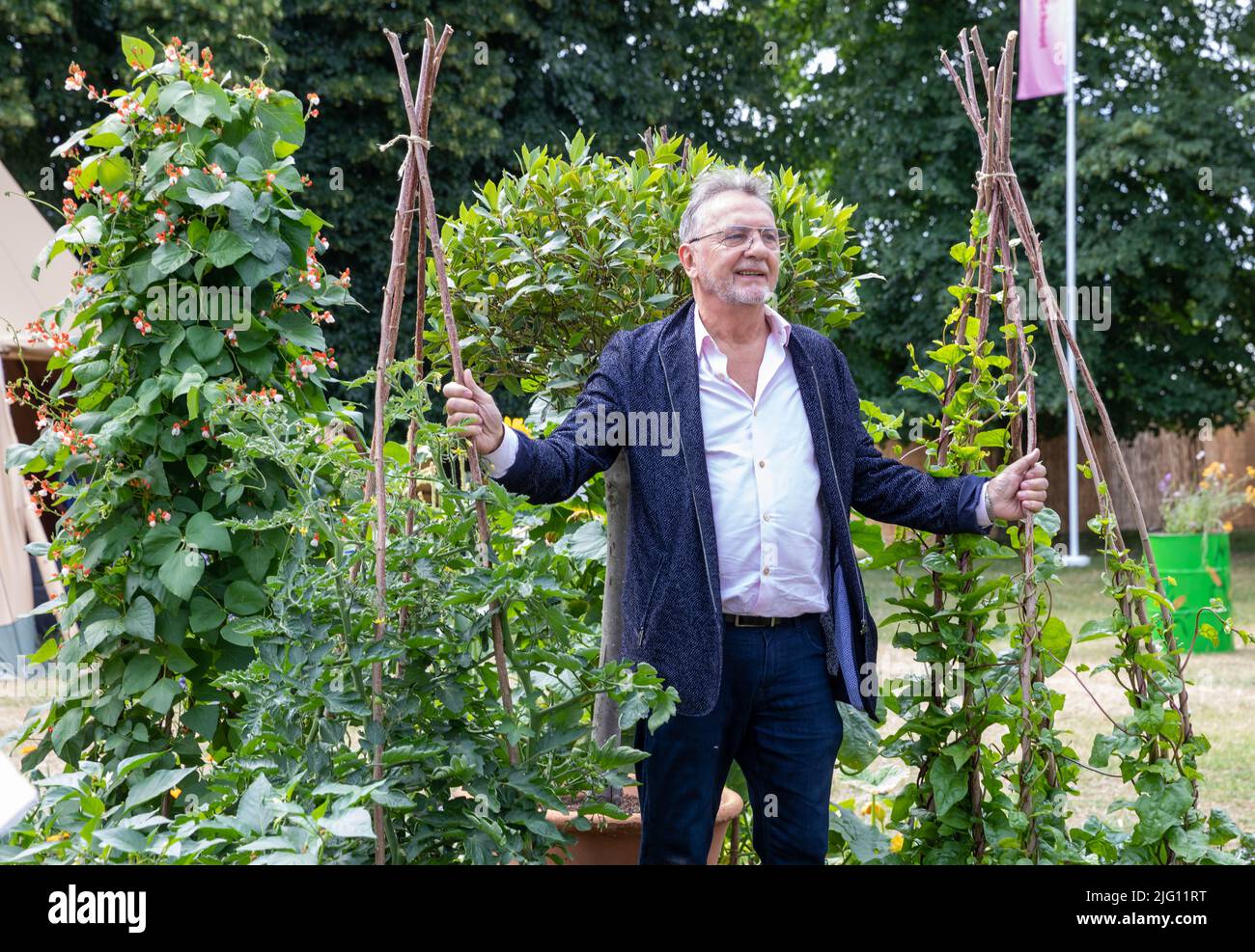 Chef Raymond Blanc attends Hampton Court Palace Flower Festival Stock ...