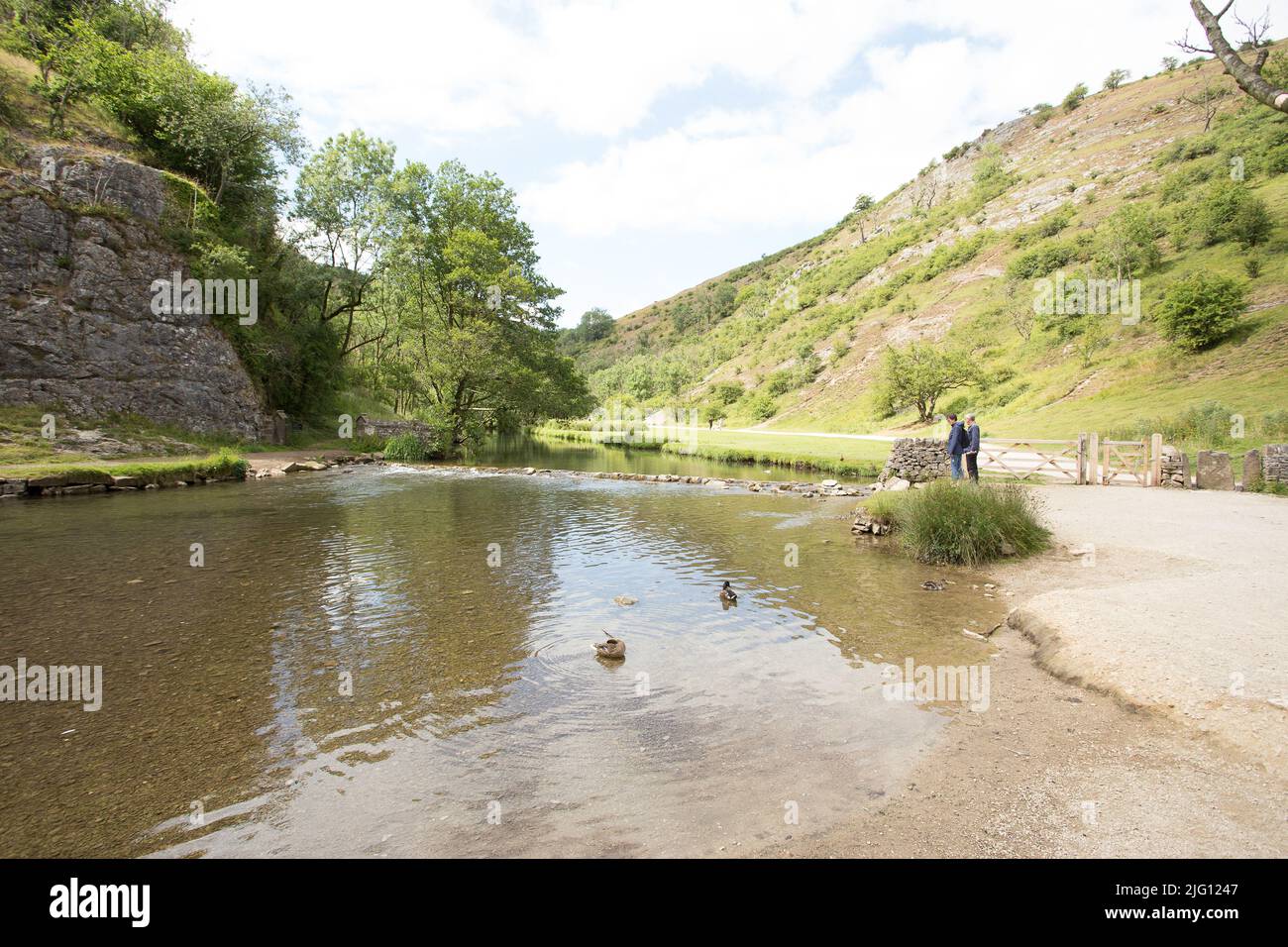 Dovedale Peak District Staffordshire and Derbyshire, England Stock ...